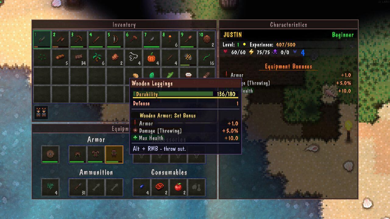 PCゲーム無料配布『Deep Despair 3』シンプルな2DサバイバルクラフトACT、自由に探索しながら素材収集 [Indie Gala]: JJ PCゲームラボ