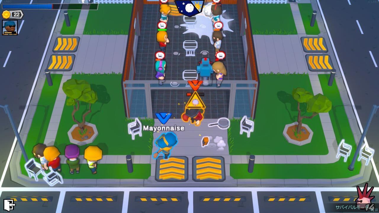 STEAMで8月4日夜まで無料配布『Kitchen Wars』レストラン邪魔し合い対戦ゲーム: JJ PCゲームラボ