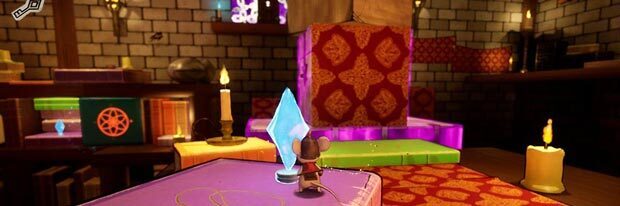 STEAM力作・無料ゲーム『Kneedle Knight』ネズミ騎士 × 布に変化できる能力が楽しい☆ 美麗／短編3Dプラットフォーマー ...