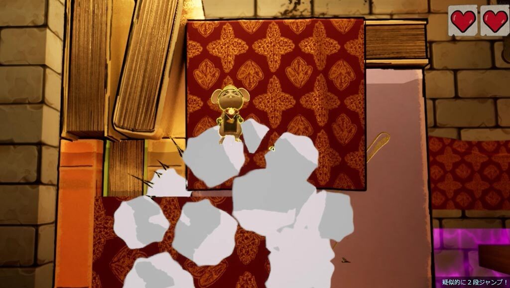 STEAM力作・無料ゲーム『Kneedle Knight』ネズミ騎士 × 布に変化できる能力が楽しい☆ 美麗／短編3Dプラットフォーマー ...